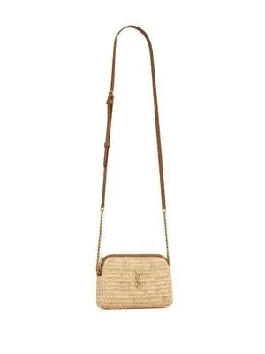 Saint Laurent Gaby Raffia Crossbody Bag