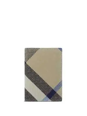 Burberry Check Folding Card Case