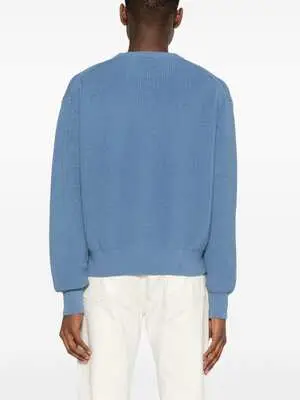 Maison Kitsuné Logo-patch Ribbed Jumper