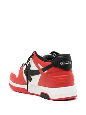 Off-White Out Of Office Colour-block Sneakers - Red