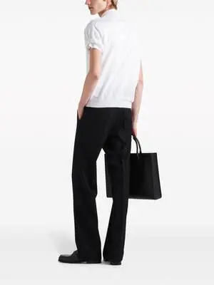 Prada Triangle-logo Cotton Polo Shirt