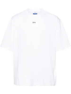 Off-White Logo-print Cotton T-shirt - White
