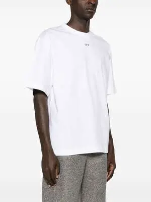 Off-White Logo-print Cotton T-shirt - White
