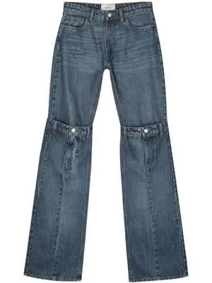 Coperni Layered Cotton Denim Jeans