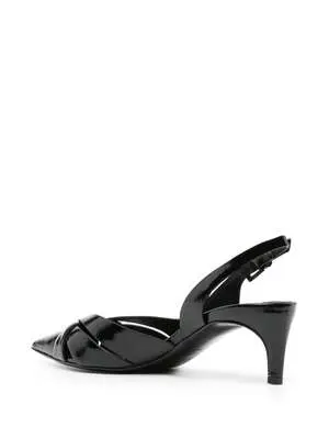 DEL CARLO 60mm Slingback Leather Sandals