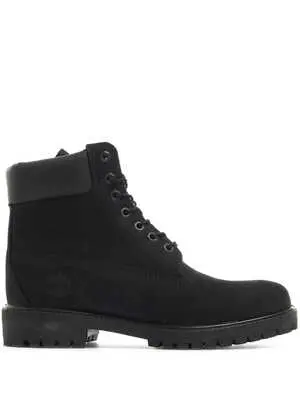 Timberland Panelled Suede Ankle Boots - Black