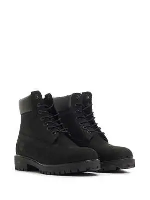 Timberland Panelled Suede Ankle Boots - Black
