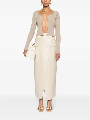 Jacquemus Pralu Lurex Cardigan - Gold