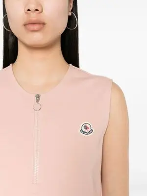 Moncler Logo Appliqué Mini Dress