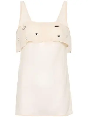 3.1 Phillip Lim Crystal-embellished Tank Top - Champagne
