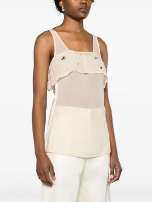 3.1 Phillip Lim Crystal-embellished Tank Top - Neutrals