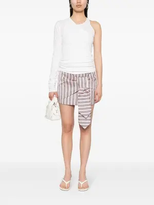 Dsquared2 Tie-knot Striped Mini Skirt
