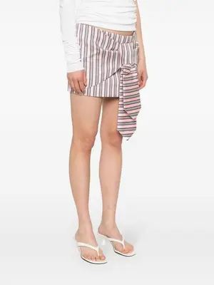 Dsquared2 Tie-knot Striped Mini Skirt