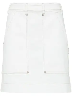 Brunello Cucinelli Monili Chain-embellished Dyed Skirt