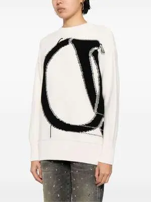 Off-White Maxi Logo Jumper - White