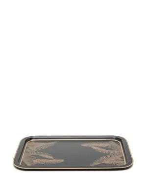 LES-OTTOMANS X Browns Palm Tree-print Iron Tray