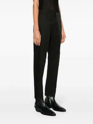 Pinko Fringed Straight-leg Trousers