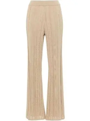 BY MALENE BIRGER Kiraz Flared Knit Trousers