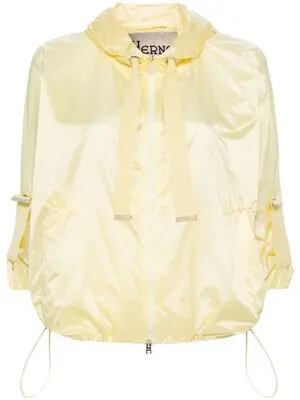 Herno Semi-sheer A-line Jacket - Yellow