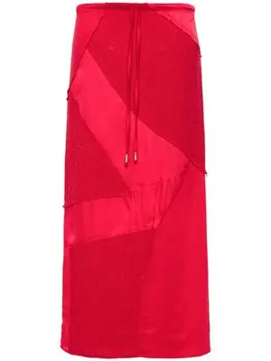 Cult Gaia Patchwork Midi Skirt