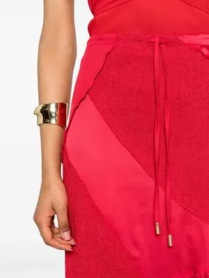 Cult Gaia Patchwork Midi Skirt
