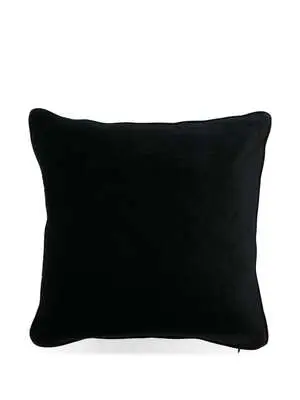 LES-OTTOMANS X Browns Embroidered Palms Velvet Cushion