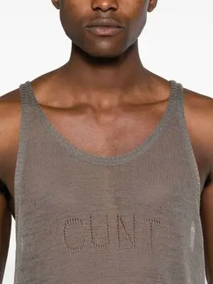 Rick Owens Open-knit Tank Top
