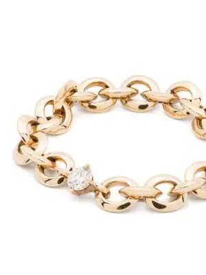 Lizzie Mandler 18kt Gold Diamond Chain-link Ring