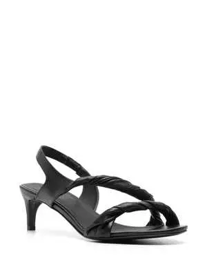 DEL CARLO 60mm Twisted Leather Sandals