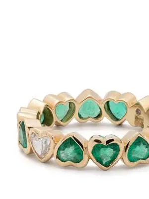 Shay 18k Gold Heart Diamond Band Ring