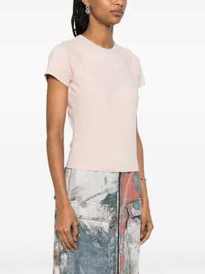 DIESEL® T-vincie Rhinestone-embellished T-shirt - Pink