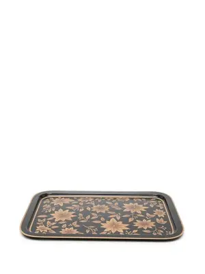 LES-OTTOMANS X Browns Floral-print Iron Tray