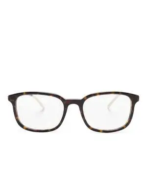 Gucci Square Frame Glasses - Brown