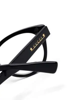 Gucci Logo-engraved Cat-eye Glasses