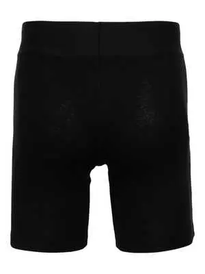 LUDOVIC DE SAINT SERNIN Logo-embroidered Cyclist Shorts - Black