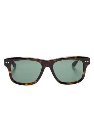 Montblanc Tortoiseshell Square-frame Sunglasses - Brown