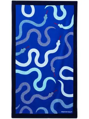 Jonathan Adler Eden Snake-print Beach Towel