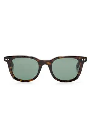 Montblanc Tortoiseshell Square Frame Sunglasses