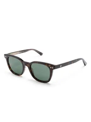 Montblanc Tortoiseshell Square Frame Sunglasses