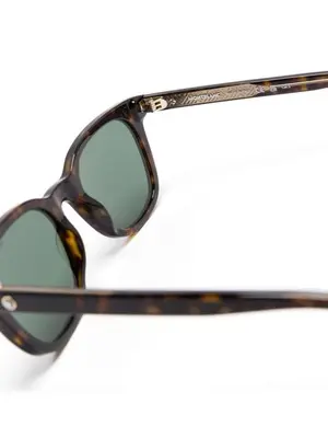 Montblanc Tortoiseshell Square Frame Sunglasses