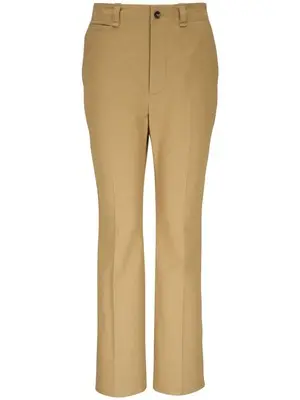 Saint Laurent Straight-leg Cotton Trousers - Neutrals