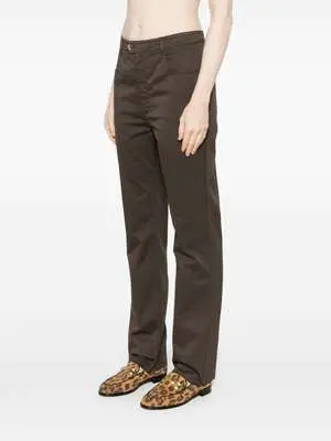 Saint Laurent Straight-leg Trousers - Brown