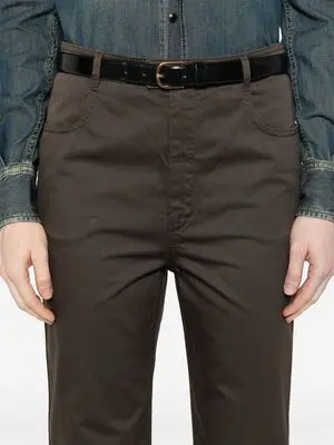 Saint Laurent Straight-leg Trousers - Brown