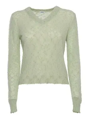 Aspesi Aspesi Girocoll Striped Sweater - Verde