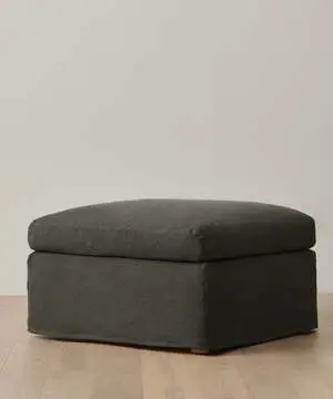 Jenni Kayne Harbor Ottoman - Slate Linen