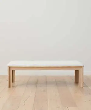 Jenni Kayne Otto Bench - Ivory,white,oak