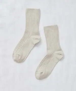 Jenni Kayne Rib Socks - Silver