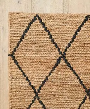 Jenni Kayne Wilder Diamond Jute Rug - Tan