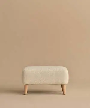 Jenni Kayne Brentwood Ottoman - Ivory,maple,alder