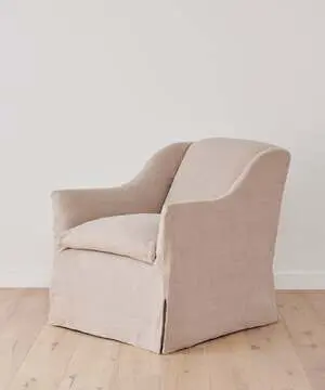 Jenni Kayne Miramar Chair - White,flax Linen